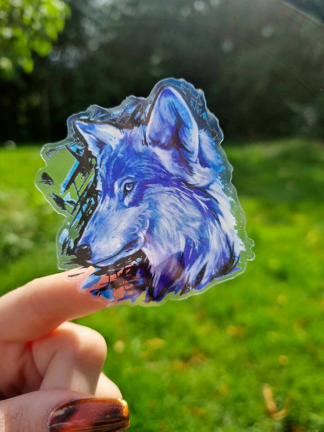 Wolf Sticker Vinyl Sticker Gift for Scrapbooking Sticker Gift for ...