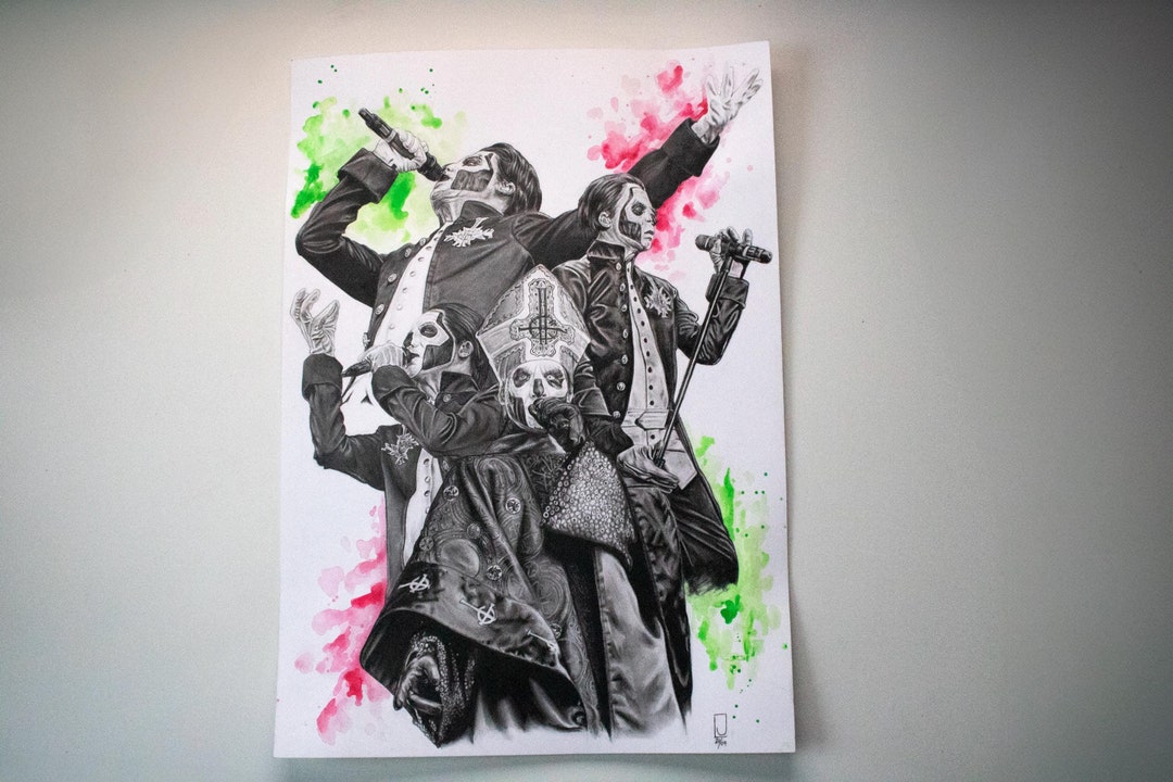 Terzo Ghost Charcoal Art Graphite Wall Art Drawing - Etsy