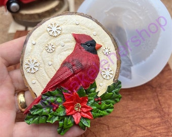 Cardinal Fondant Mold - Etsy