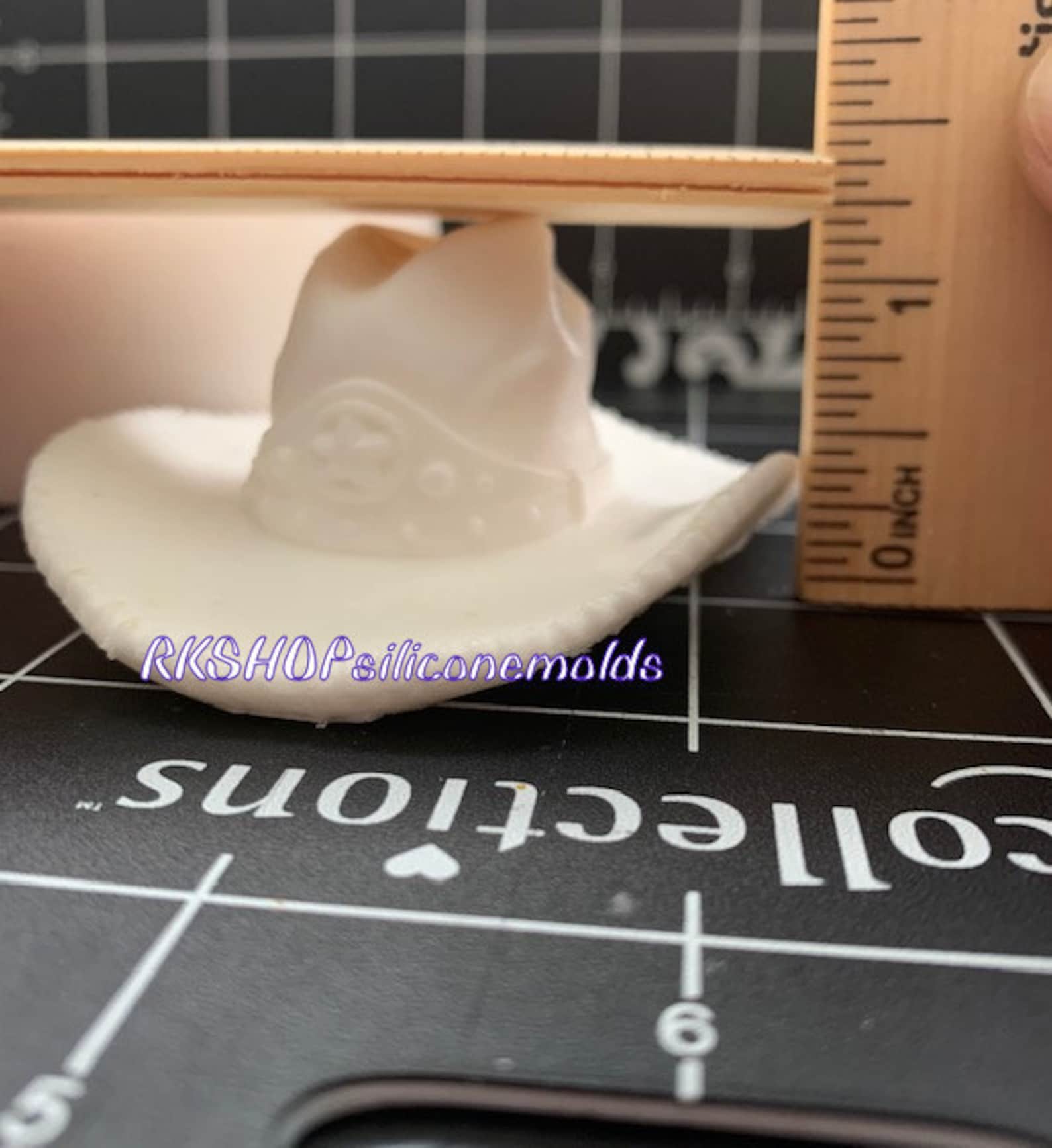 X-large 3D Hat Silicone Mold-cowboy Hat for Fondant-resin-polymer Clay ...