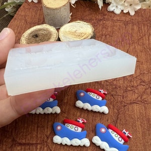 Boat Silicone Mold-sea-beach for Fondant-resin-polymer Clay-candy ...