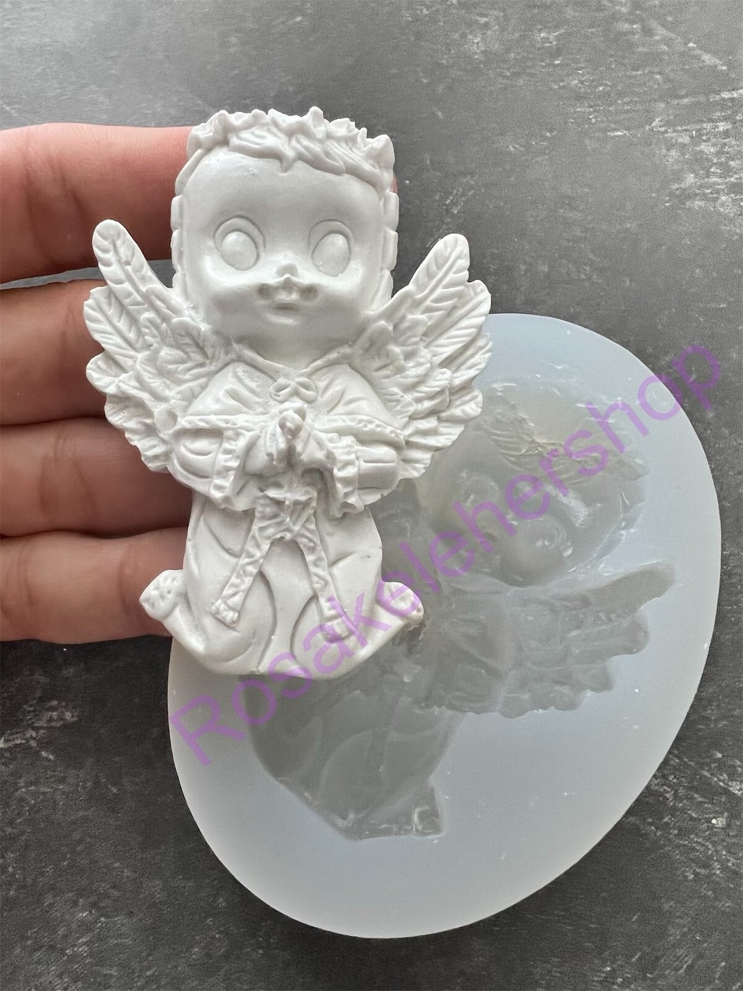 BABY Angel Handmade Silicone Mold for Resin-crafts-clay-jewelry-soap ...