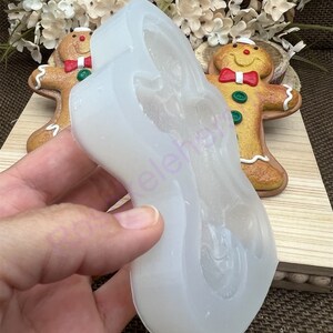 Gingerbread Man Handmade Silicone Mold for Christmas Ornaments-holidays ...