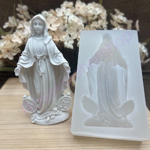 Our Lady of Grace-virgin MARY Silicone Mold-mother Mary-fondant-resin ...