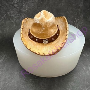 Large 3D Hat Silicone Mold-cowboy Hat for Jewelry-polymer Clay-resin ...