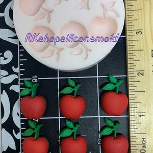 Apples Fruits-food Silicone Mold for Fondant-resin-polymer Clay-candy ...
