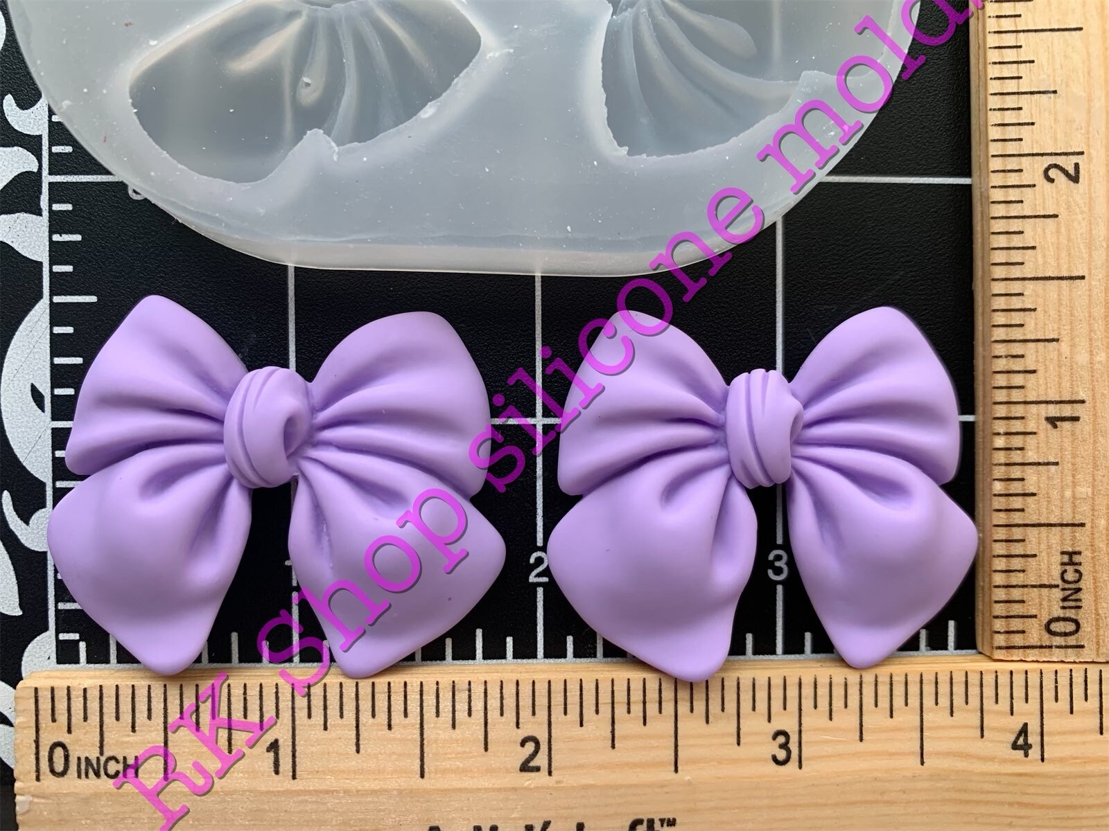 Bows-hair Tie Silicone Mold (we Have 4 Sizes S- M-L-XL) for Fondant ...
