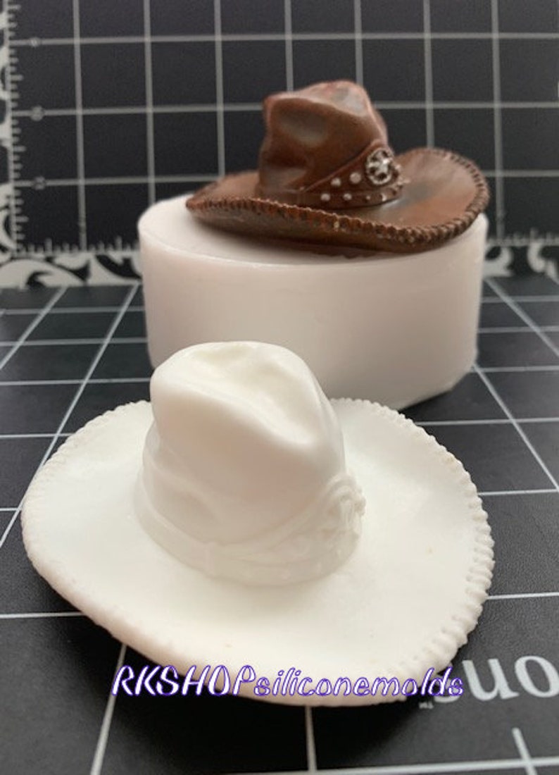 X-large 3D Hat Silicone Mold-cowboy Hat for Fondant-resin-polymer Clay ...