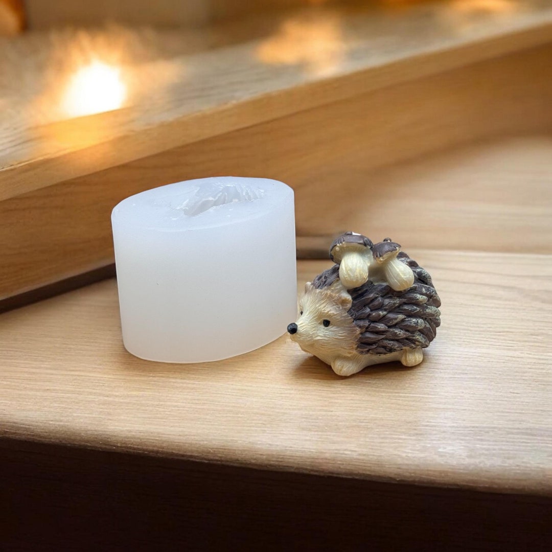 3D Porcupine With Mushrooms Handmade Animal Silicone Mold for Fondant ...
