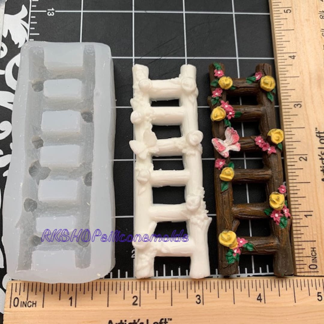 Spring Ladder Silicone Mold With Flowers-butterfly for Fondant-resin ...
