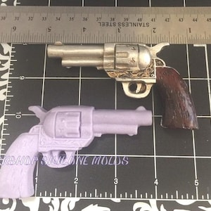 Gun 6 Shooter Revolver-crossed Pistol-western Pistol-silicone Mold for ...