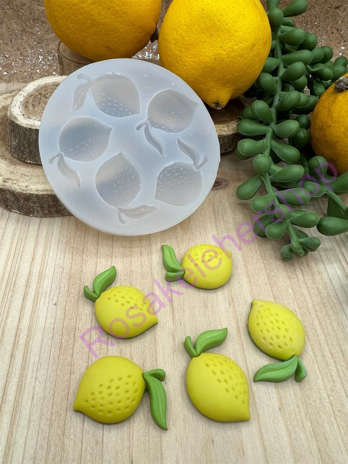 Lemon Fruit-food Silicone Mold for Fondant-resin-polymer Clay-candy ...