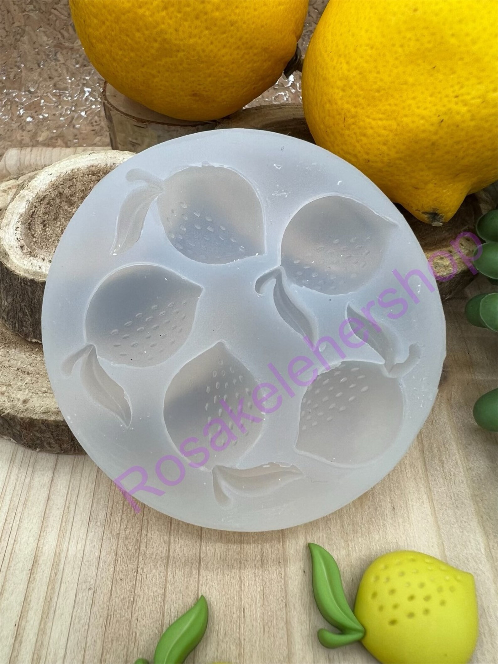 Lemon Fruit-food Silicone Mold for Fondant-resin-polymer Clay-candy ...