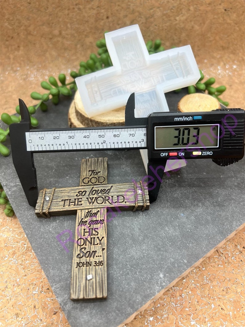 Cross With Psalms Written From the Bible Silicone Mold-fondant-resin ...
