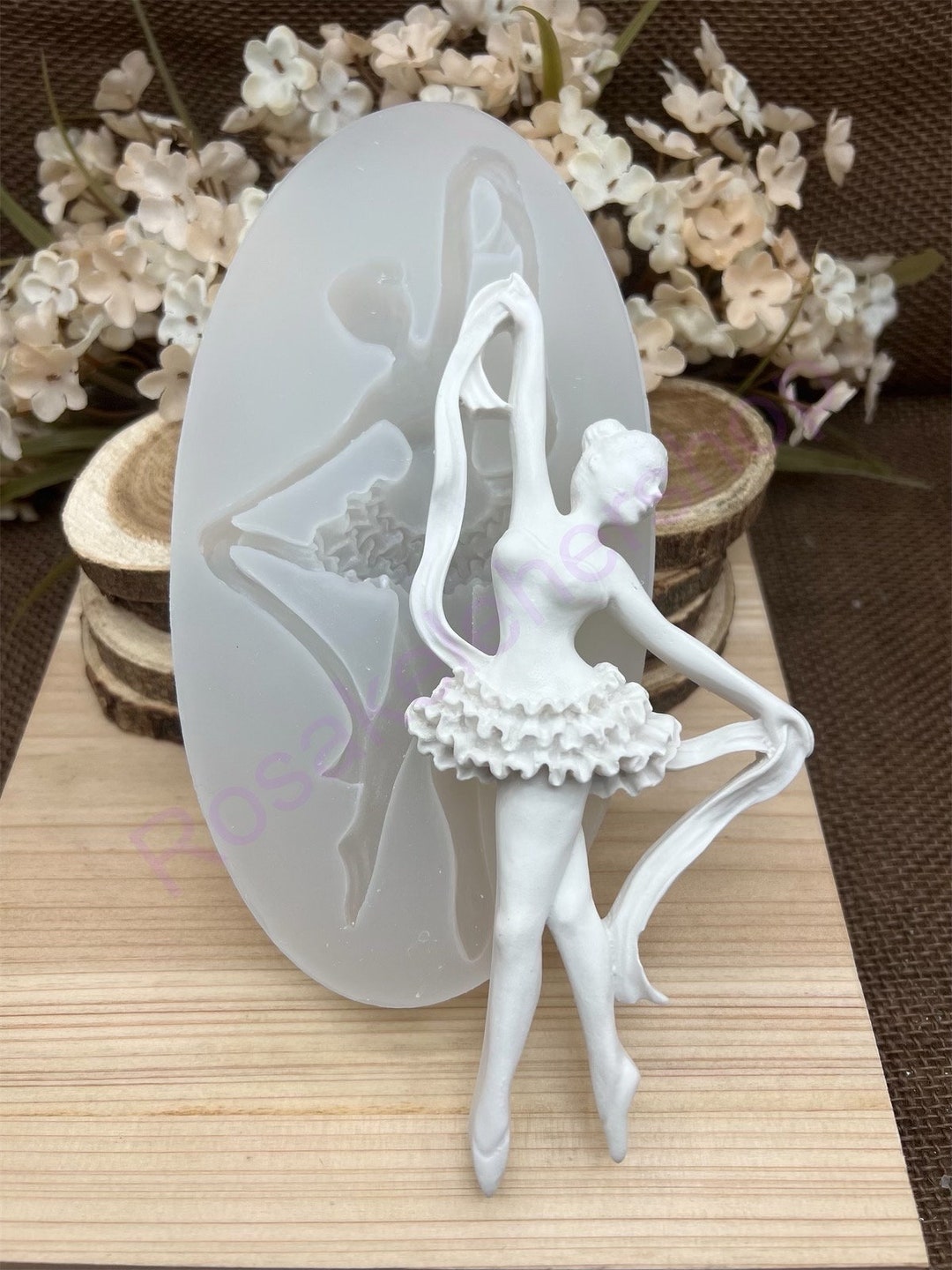 Moule en silicone ballerine-danse-danseuse 7" de haut pour fondant ...