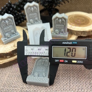 RIP Skull Tombstone Silicone Mold-cemetery Head Stone-halloween for ...