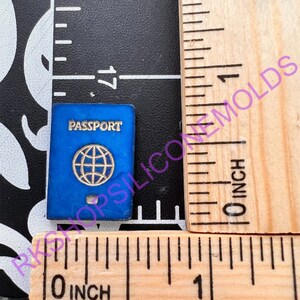Airplane and Passport Silicone Mold Very Tiny for Fondant-resin-polymer ...