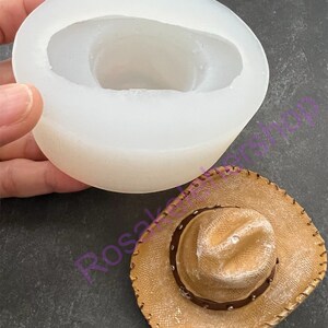 Large 3D Hat Silicone Mold-cowboy Hat for Jewelry-polymer Clay-resin ...