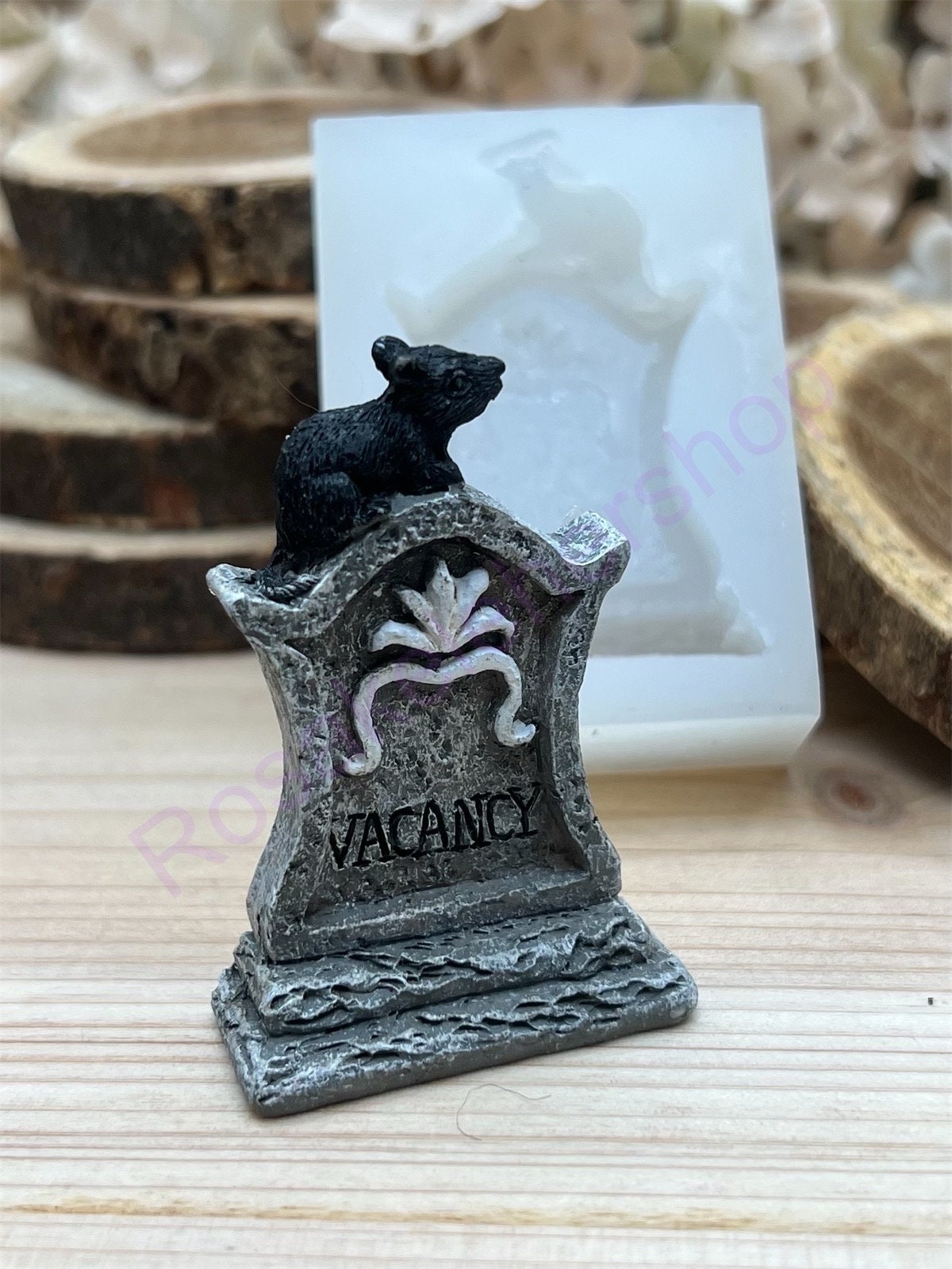 Tombstone Rats-vacancy-cemetery Headstone-halloween Silicone Mold for ...