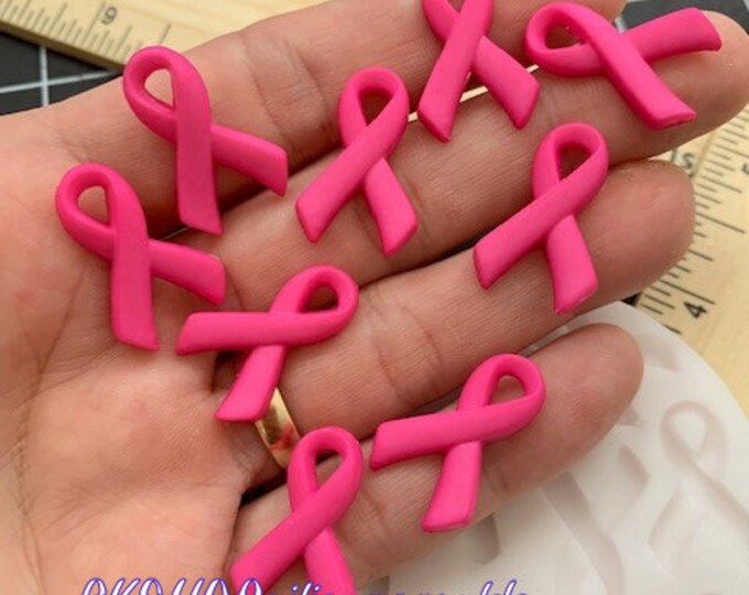 M135 Breast Cancer Awareness Ribbon Chocolate Candy Soap Mold - Etsy