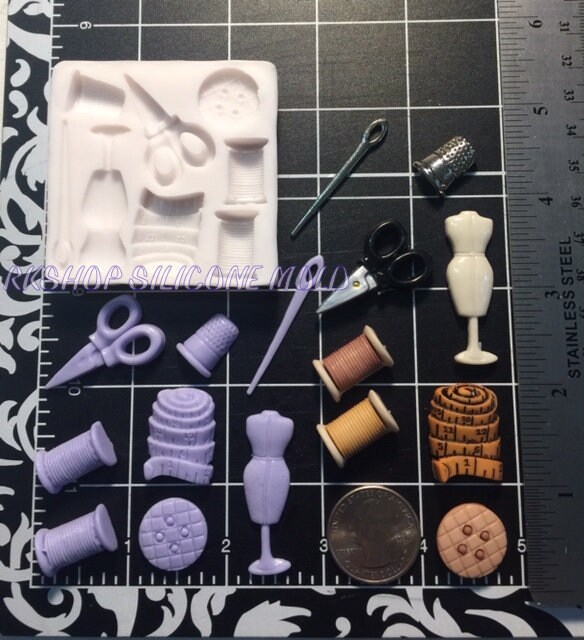 Sewing Gadgets-scissors-needle-thimble-spool-measuring | Etsy
