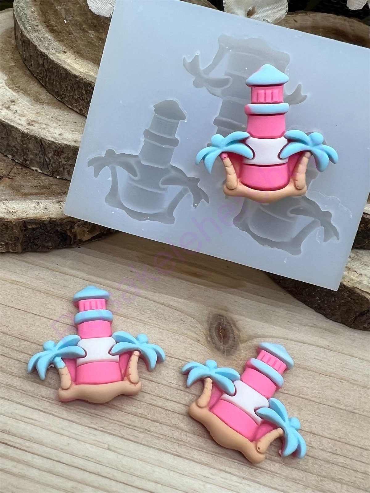 Tropical Light House Silicone Mold Sea-beach Mold for Fondant-resin ...