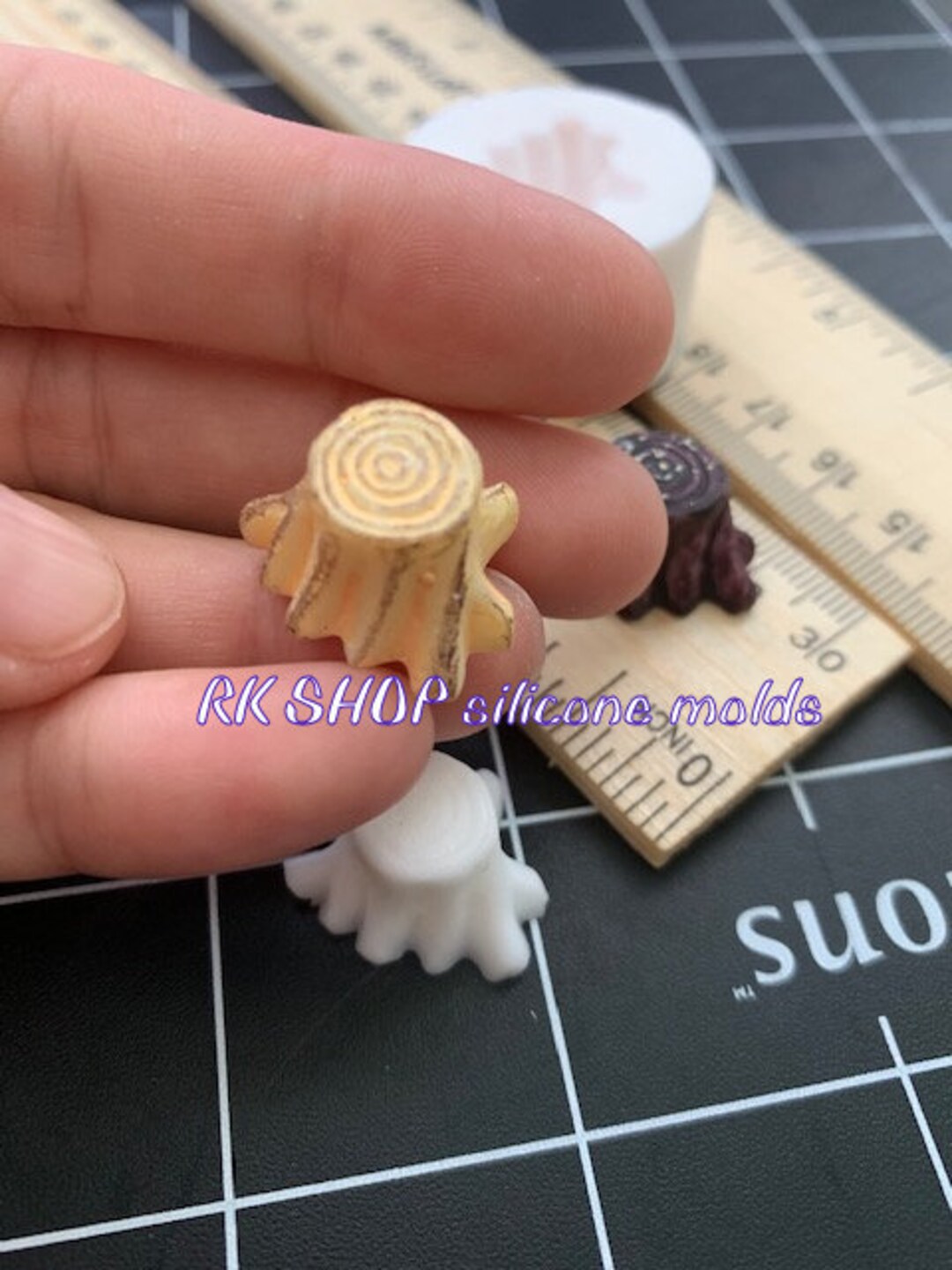 Stump-fairy Tail Stump Silicone Mold for Fondant-resin-handcrafts ...