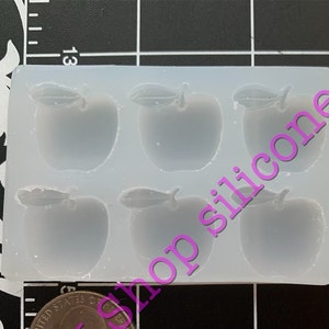 Apples-fruit-flat Back Silicone Mold for Fondant-resin-polymer Clay ...