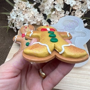 Gingerbread Man Handmade Silicone Mold for Christmas Ornaments-holidays ...