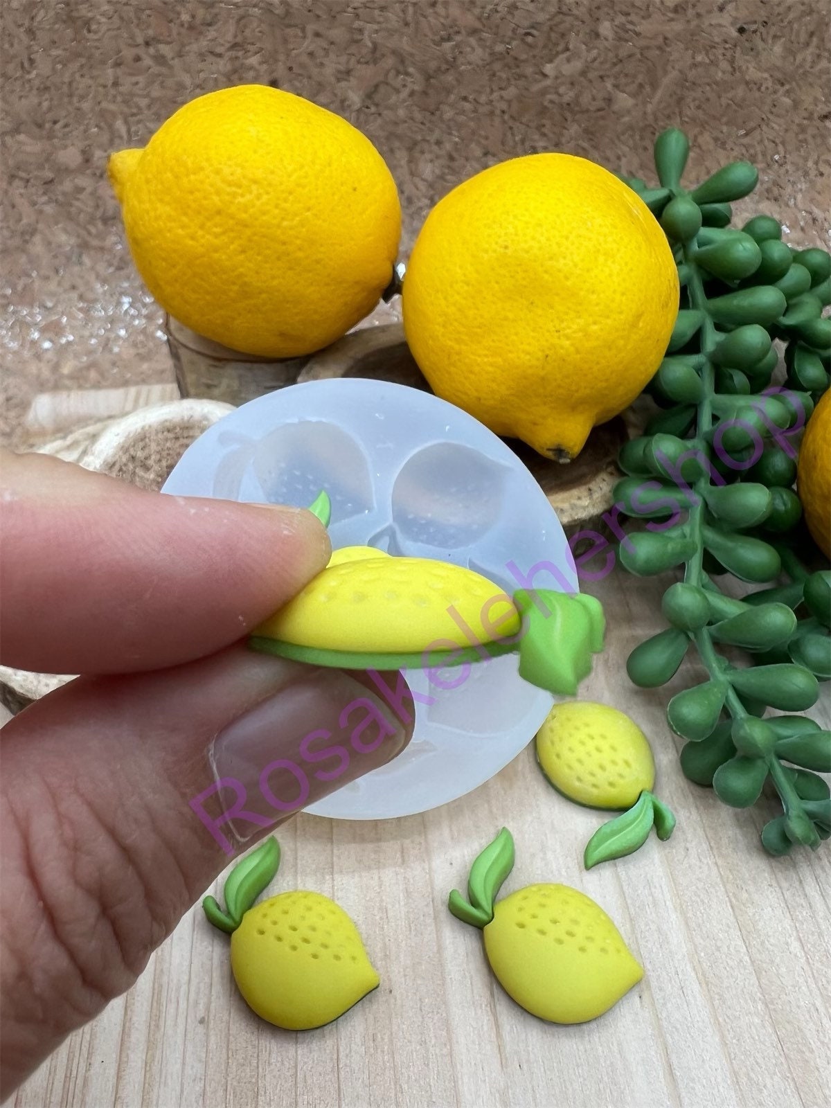 Lemon Fruit-food Silicone Mold for Fondant-resin-polymer Clay-candy ...
