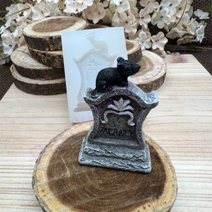 Tombstone Rats-vacancy-cemetery Headstone-halloween Silicone Mold for ...