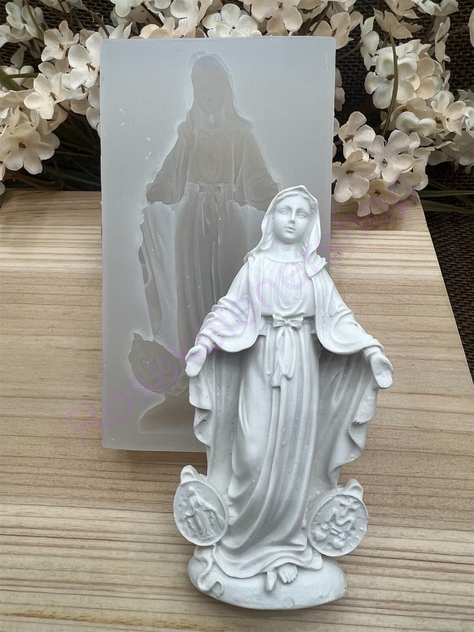 Our Lady of Grace-virgin MARY Silicone Mold-mother Mary-fondant-resin ...