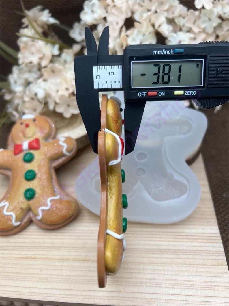 Gingerbread Man Handmade Silicone Mold for Christmas Ornaments-holidays ...