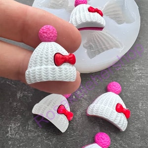 Crochet Knit Hat Silicone Mold-caps-hat-baby Hats for Fondant-jewelry ...