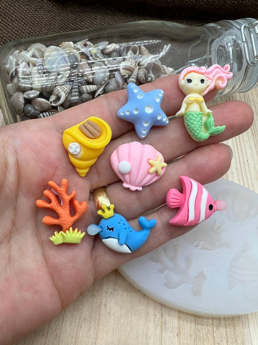 Sea Silicone Mold for Fondant-resin-handcrafts-polymer Clay-handmade ...