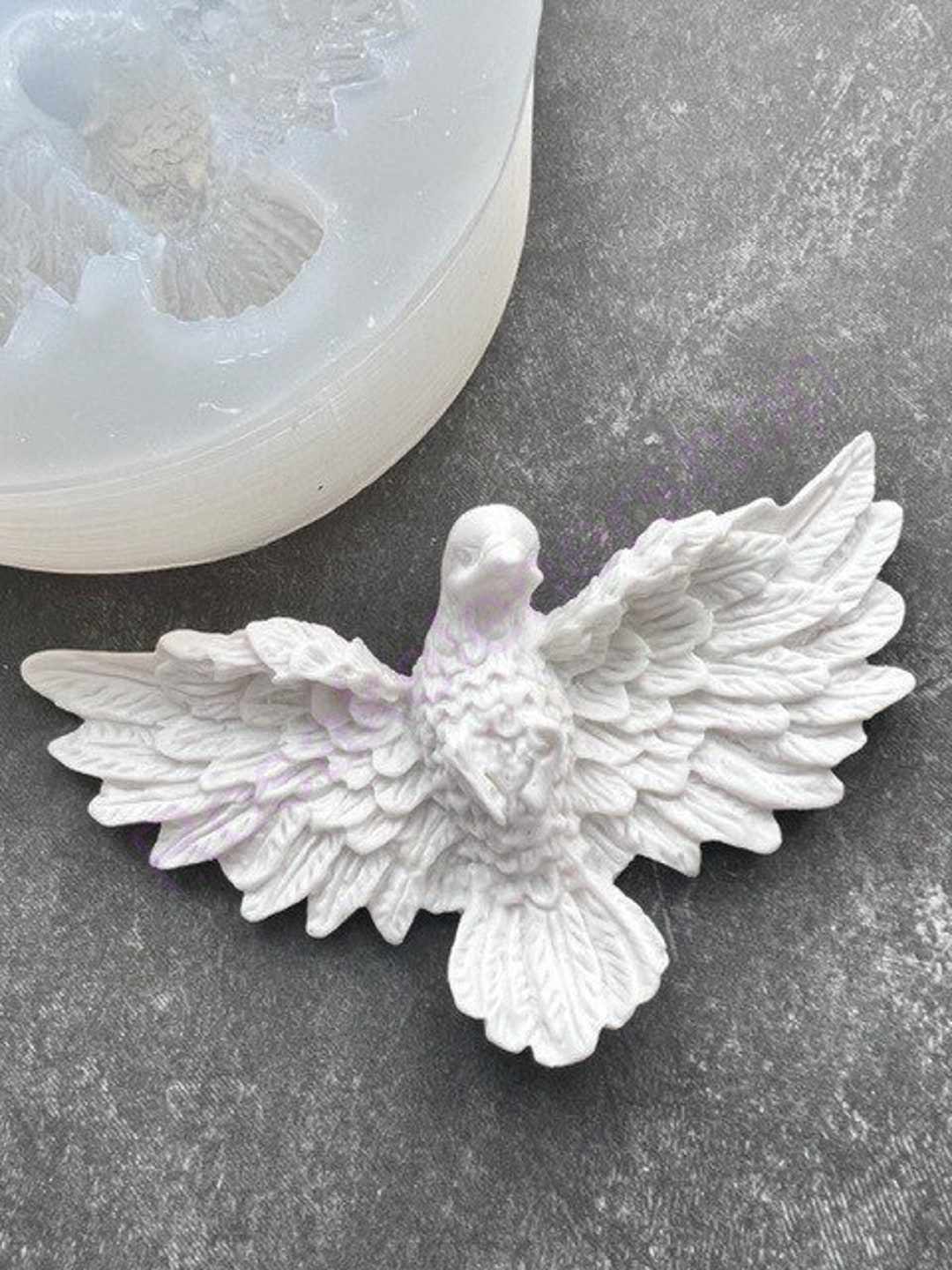 Pigeon Dove Bird Silicone Mold Size Large for Fondant-resin-handcrafts ...