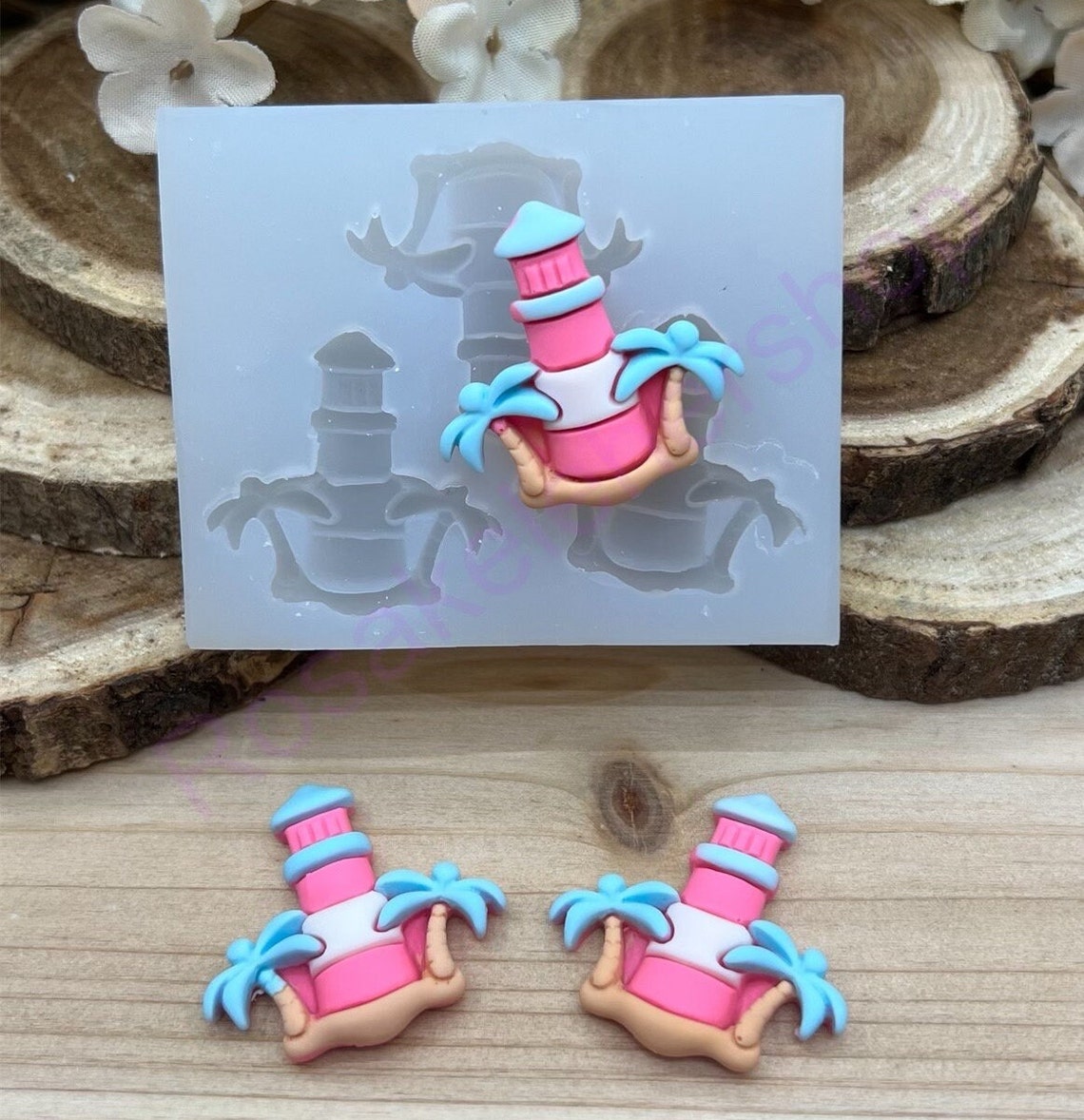 Tropical Light House Silicone Mold Sea-beach Mold for Fondant-resin ...