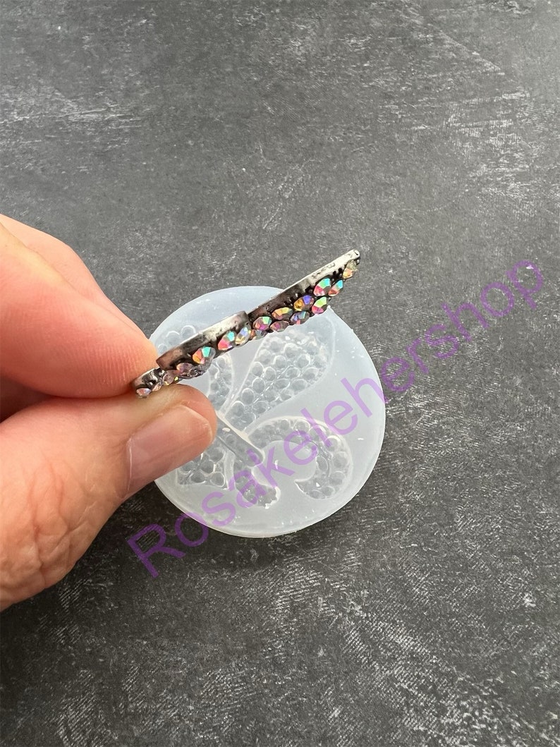 Fleur De Lis-shine Mold Flower Handmade Silicone Mold for Fondant-resin ...