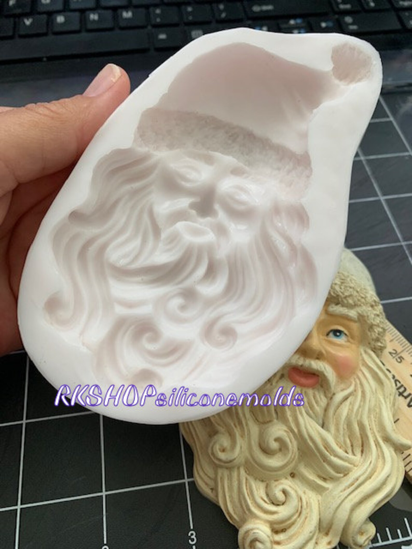 Large Santa Claus's-christmas Silicone Mold for Fondant-resin ...