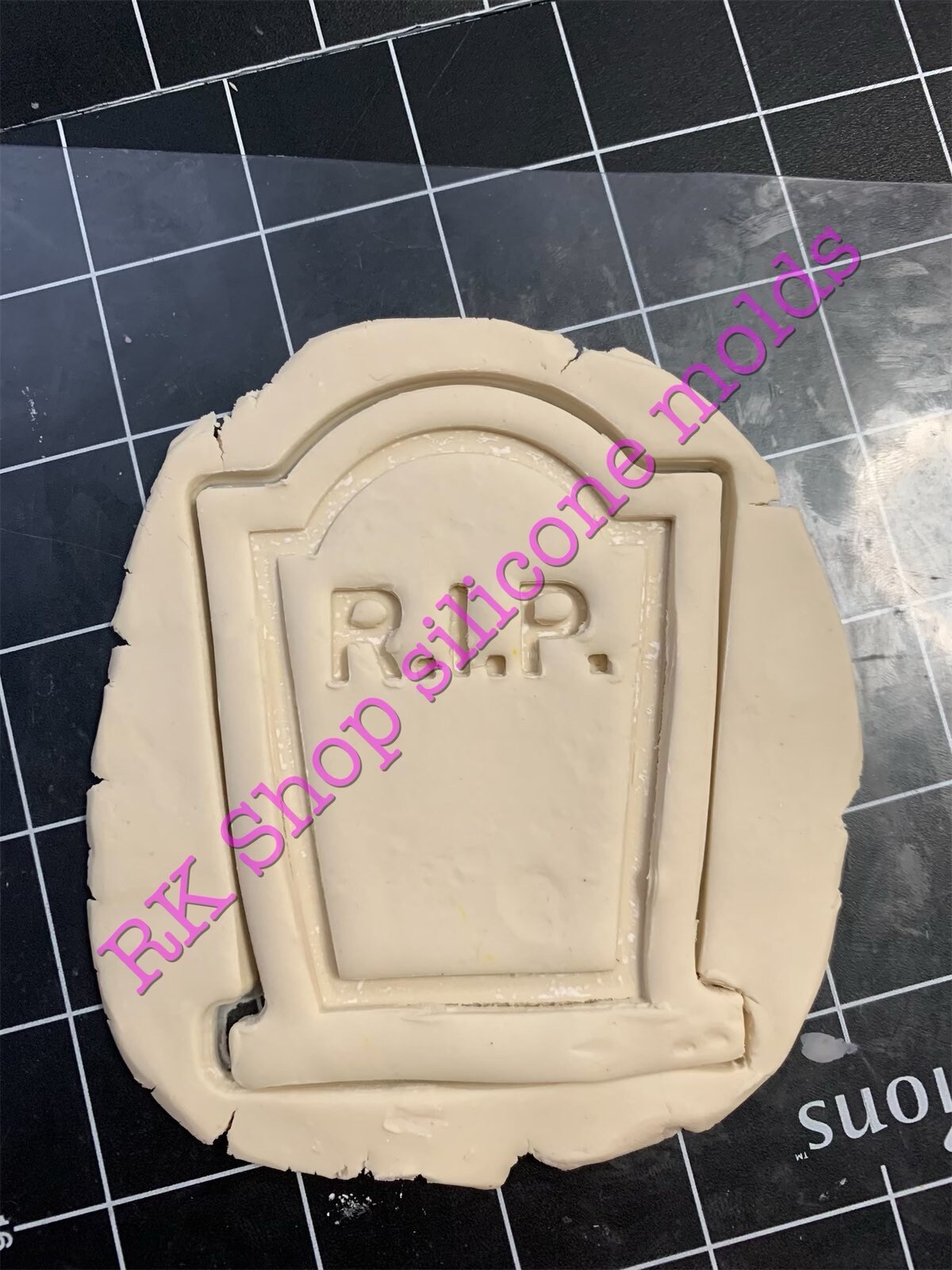 3D Printed R.I.P Tombstone Cookie Cutter -cookie Dough-embossing ...
