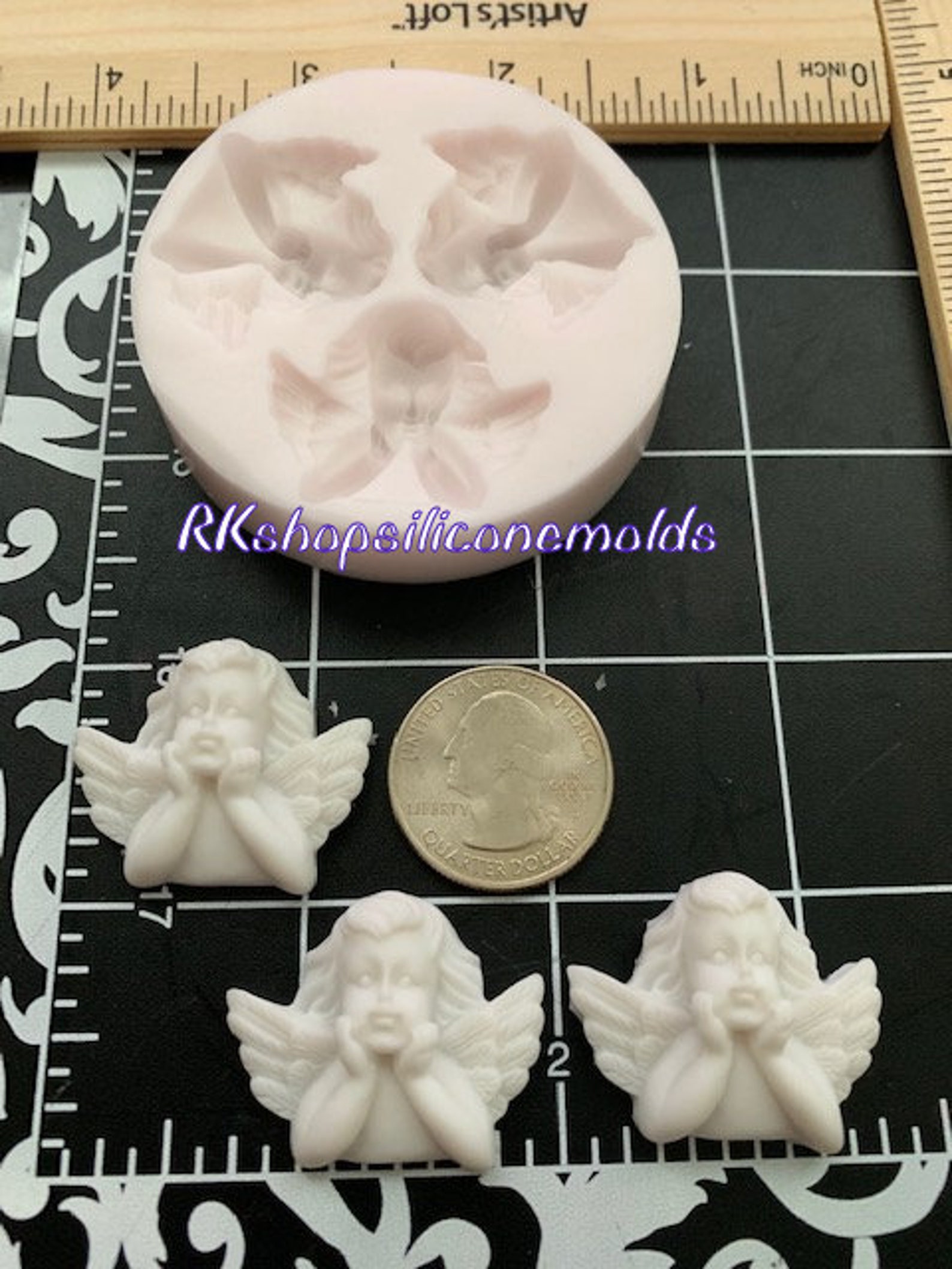 Angels Silicone Mold Size Small for Resin-handcrafts-polymer - Etsy