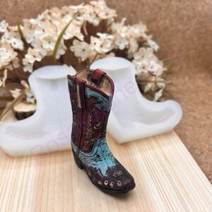 Cowboy 3 D Western Boots-shoes Silicone Mold #2-farm Boots-rodeo Boots ...