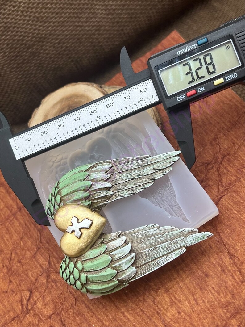 LARGE Angel Wings With Heart Silicone Mold 4 for - Etsy