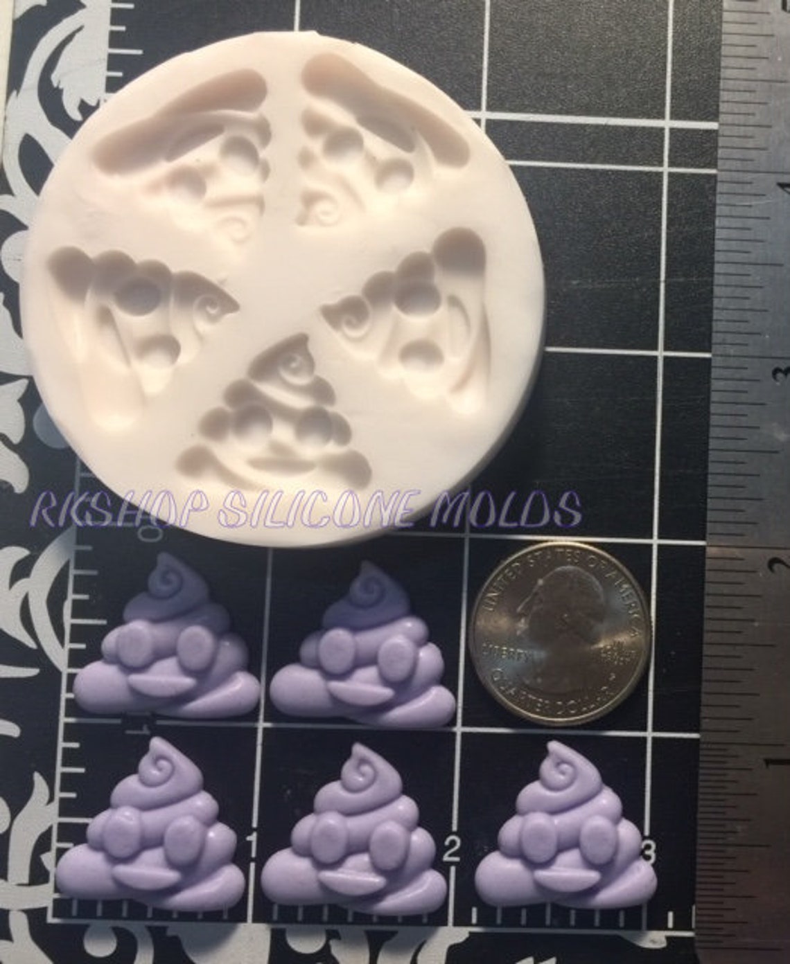 Emoji Cartoon Poop Silicone Mold - Etsy