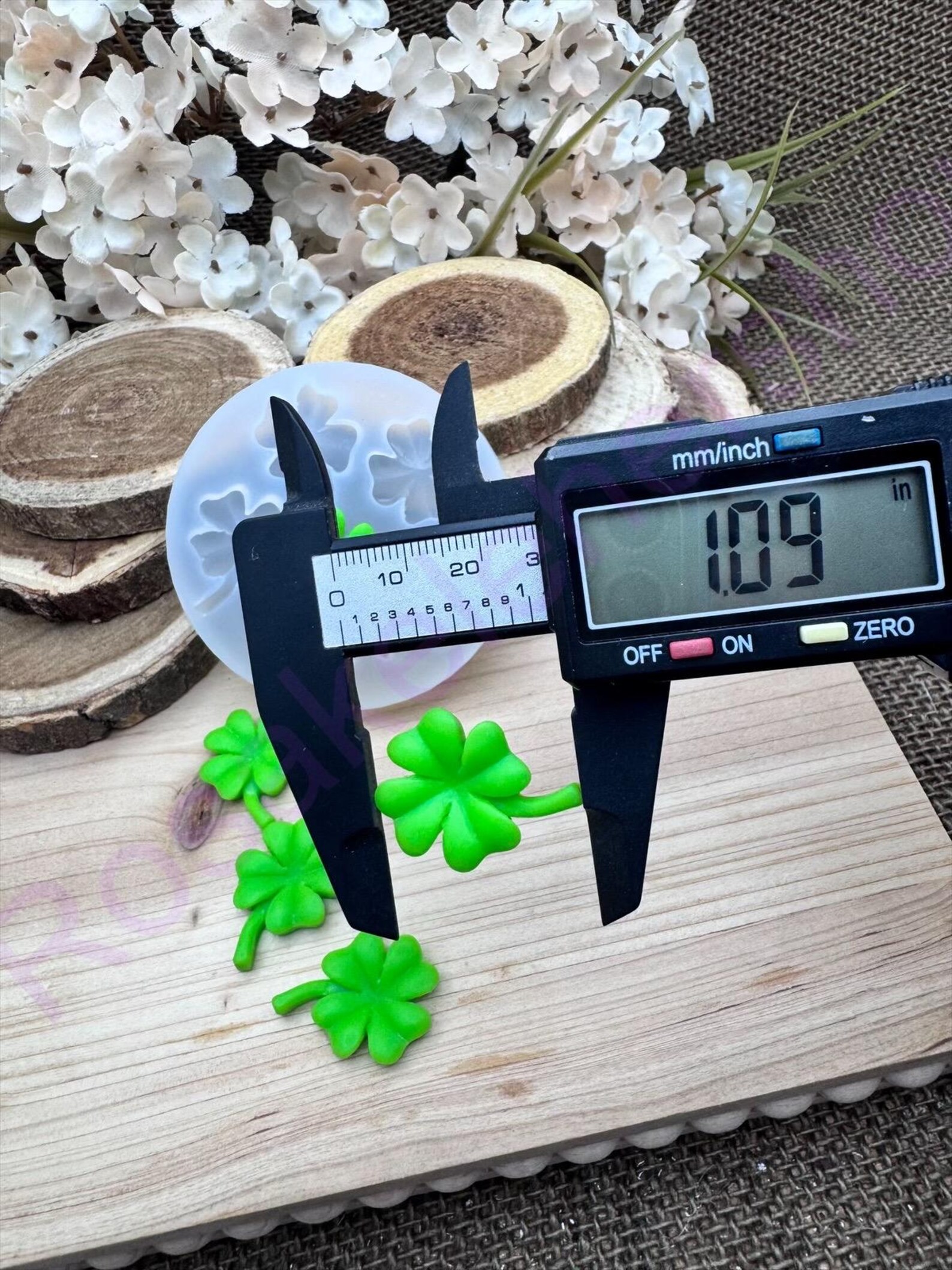 St Patrick's Day Shamrock Clover Leaves Handmade Silicone Mold #2 for ...