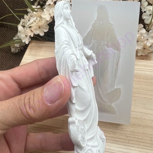 Our Lady of Grace-virgin MARY Silicone Mold-mother Mary-fondant-resin ...