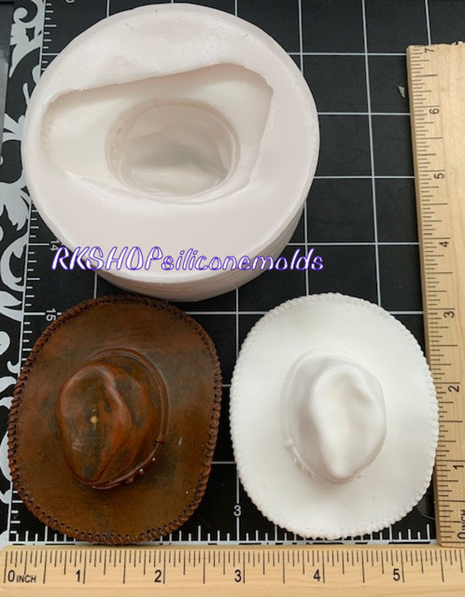 X-large 3D Hat Silicone Mold-cowboy Hat for Fondant-resin-polymer Clay ...