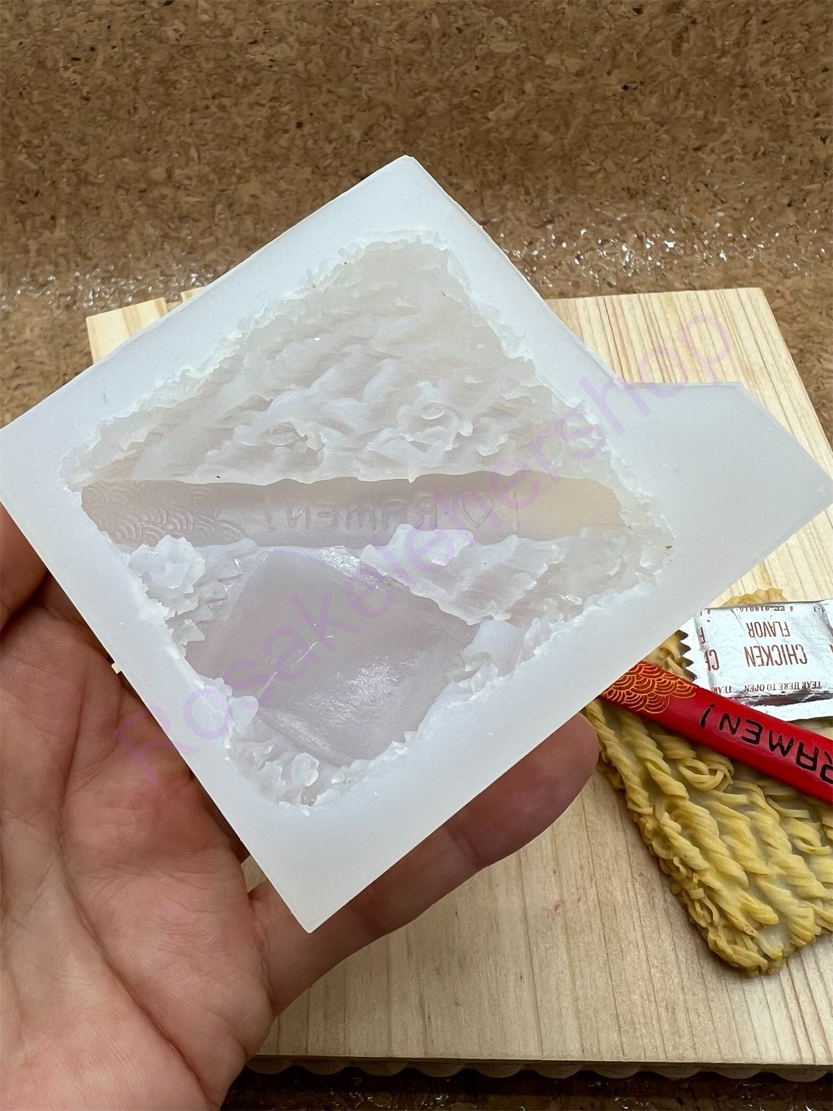 Instant Noodles 3D Pasta-instant Ramen Noodle Block-food Handmade ...