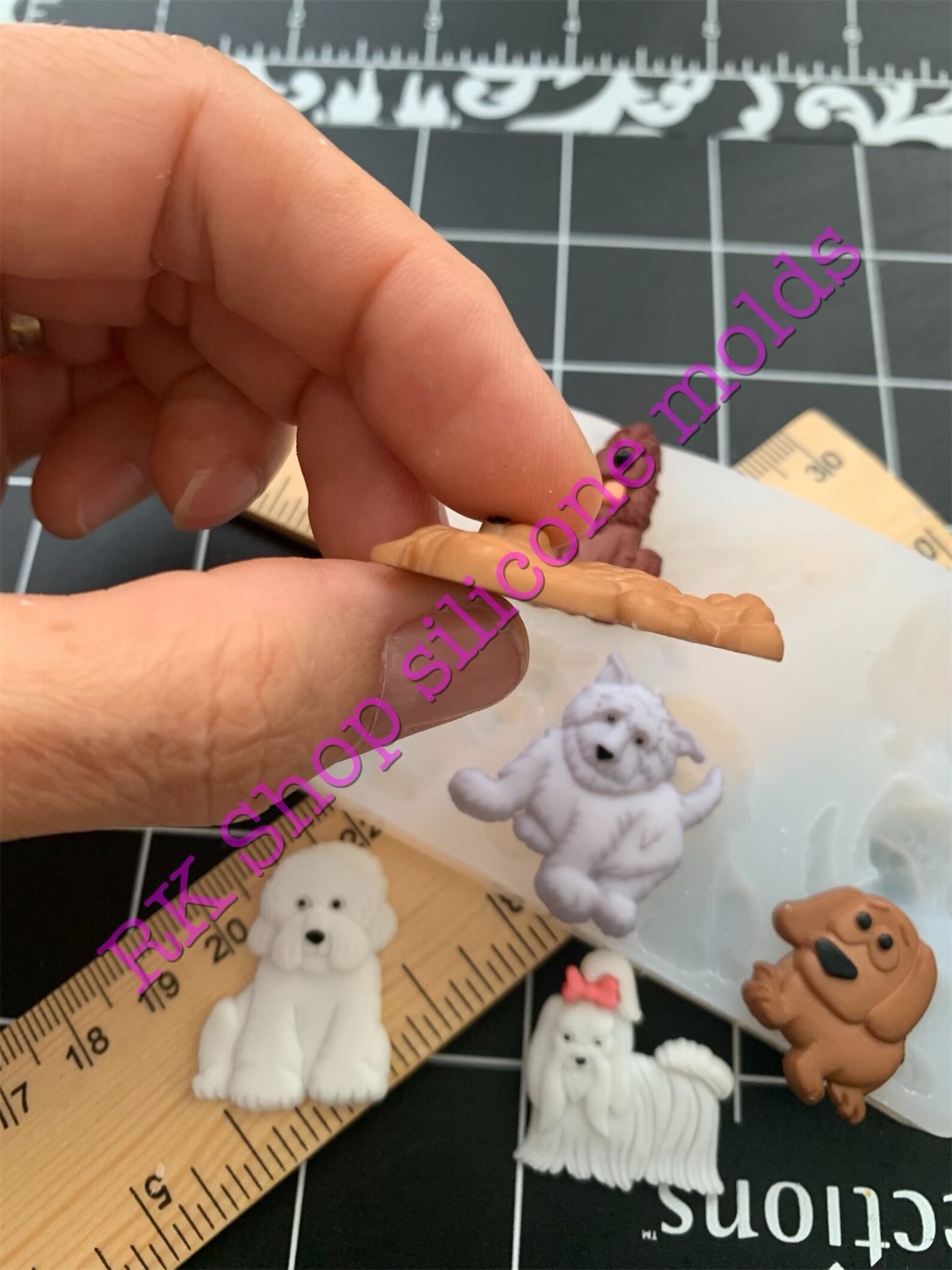 Dogs Silicone Mold Small Size Puppy Mold for - Etsy