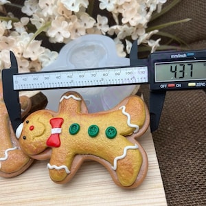 Gingerbread Man Handmade Silicone Mold for Christmas Ornaments-holidays ...